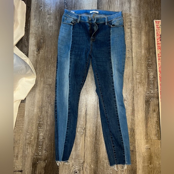 PacSun | Jeans | Pacsun Twotoned Blue High Rise Jeggings | Poshmark